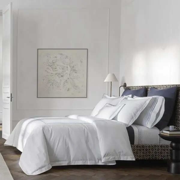 MATOUK Axel Flat Sheet, Twin - Azure