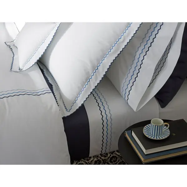 MATOUK Axel Flat Sheet, Twin - Azure