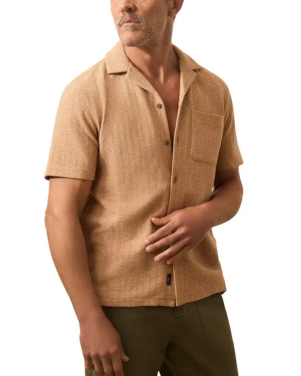 Faherty Brand Oasis Textured Camp Shirt