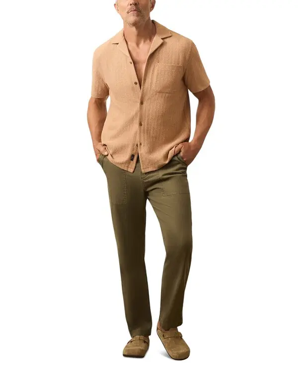 Faherty Brand Oasis Textured Camp Shirt