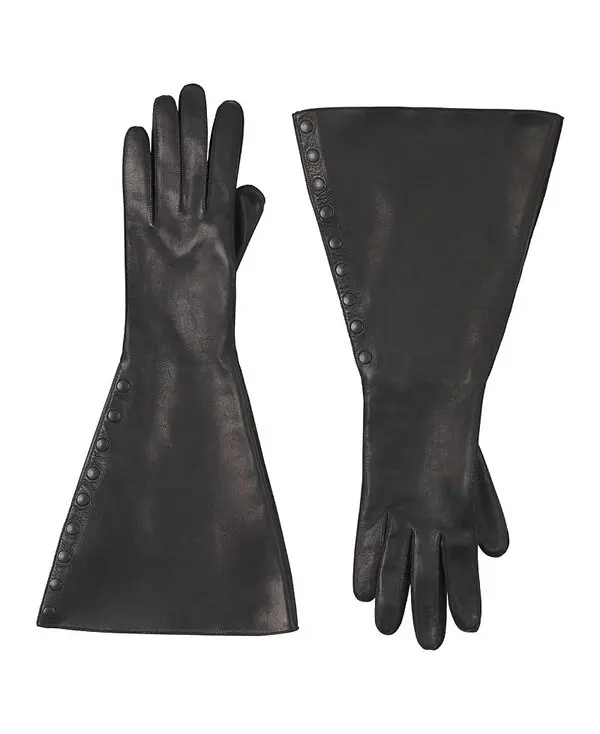 LANVIN Leather Gloves - Black