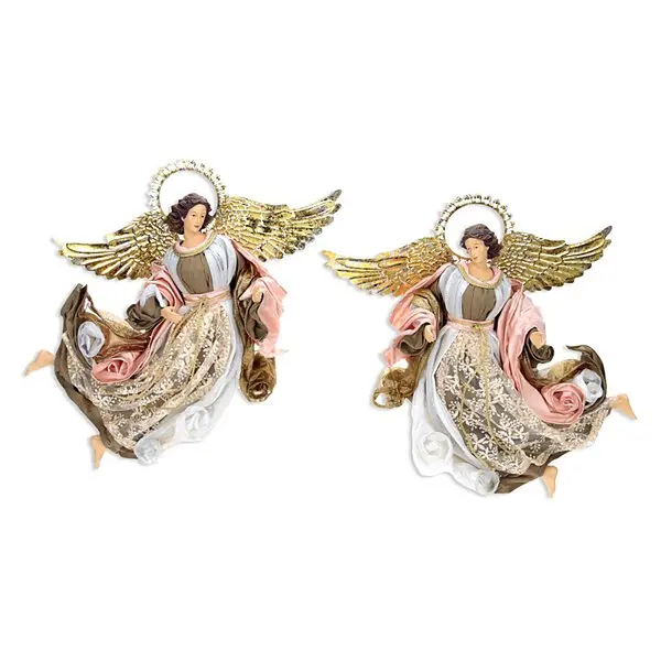MARK ROBERTS Flying Angel Figure, Set Of 2 - No Color