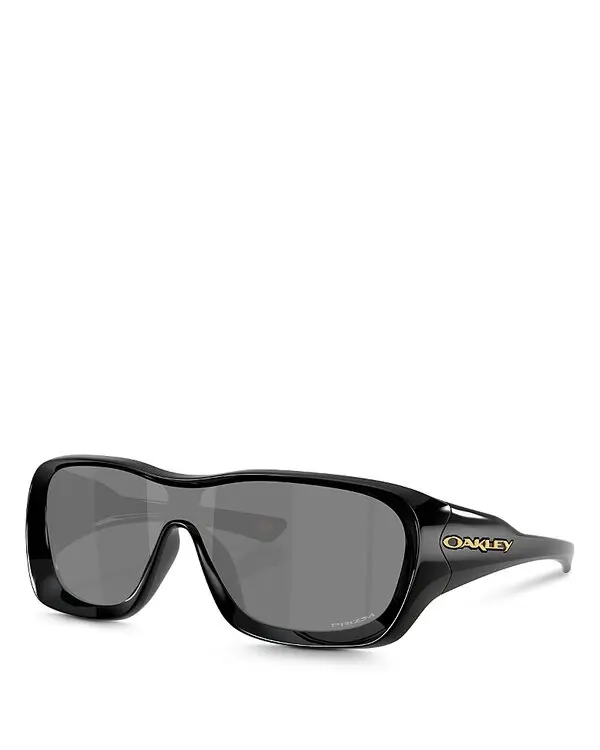 Oakley Rectangular Mask Sunglasses, 130mm - Shiny Black
