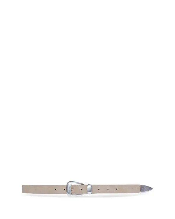 BLACK SUEDE STUDIO Tetra Western Belt - Sand/silver