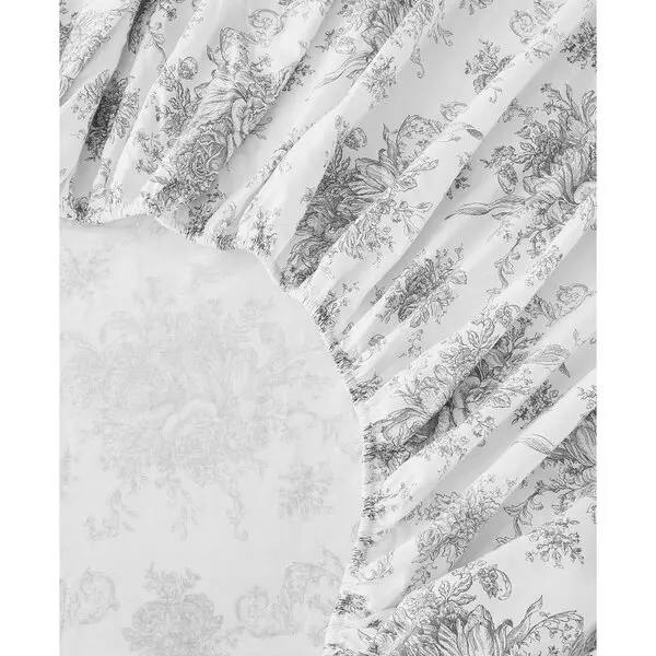 BEDFORD LANE Petite Toile De Joie Percale Sheet Set, Twin