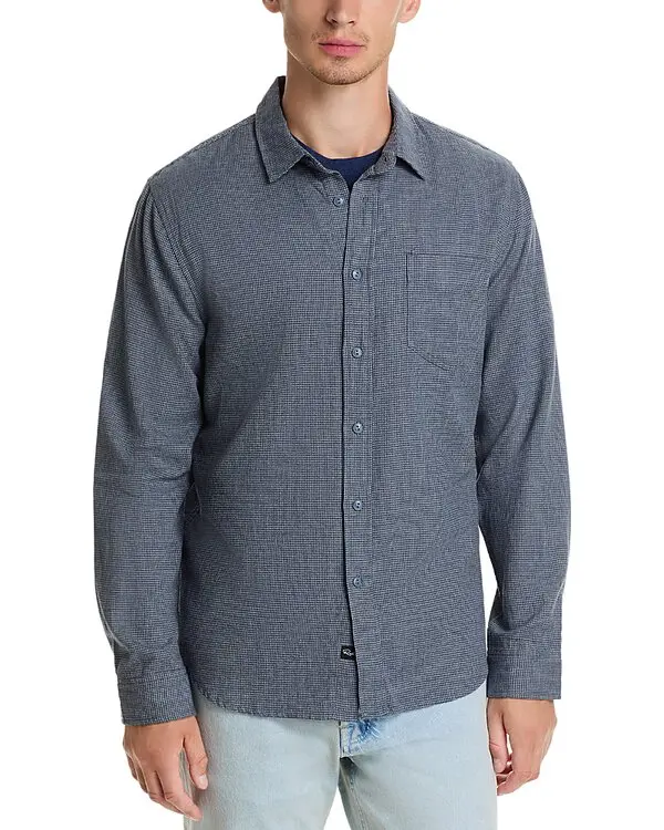 Rails Wyatt Shirt - Charcoal Navy Houndstooth