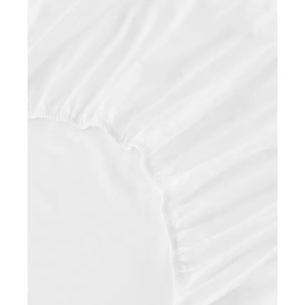 BEDFORD LANE Double Ruffle Percale Sheet Set, Twin