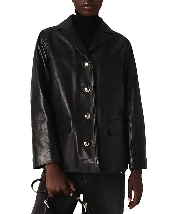 Maje Voya Leather Jacket