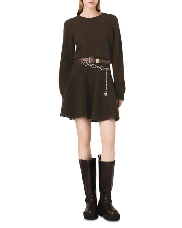 dress boots brown Caterina Metallic Bandage Knit Dress – Retrofete