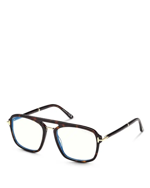 TOM FORD Navigator Blue Light Glasses, 54mm - Havana