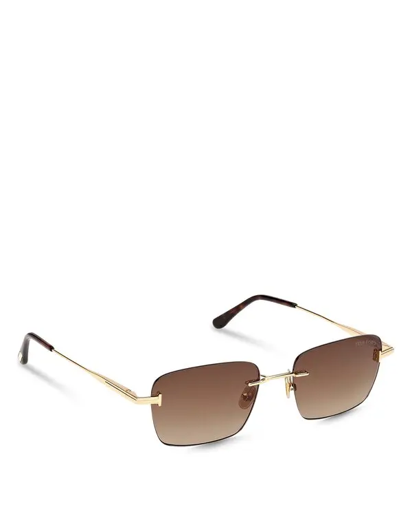 TOM FORD Jake Rectangular Sunglasses - Gold