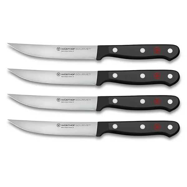 WUSTHOF Usa Gourmet Steak Knives, Set Of 4 - Black