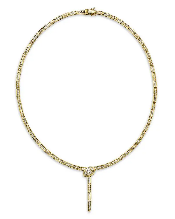 Bloomingdale'S Diamond Serpent Lariat Necklace - Gold