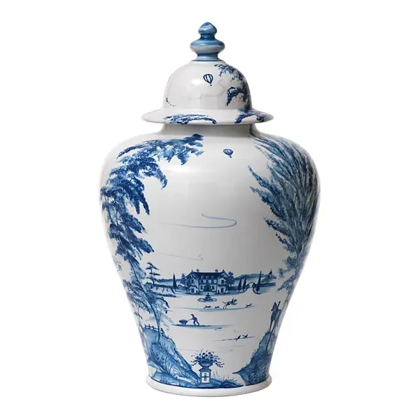 JULISKA Country Estate 17 Lidded Ginger Jar - Delft Blue