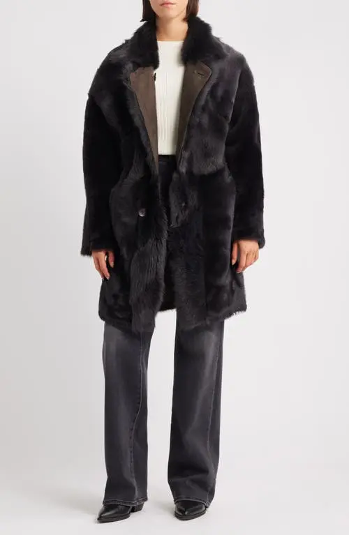 HISO August Reversible Shearling Coat
