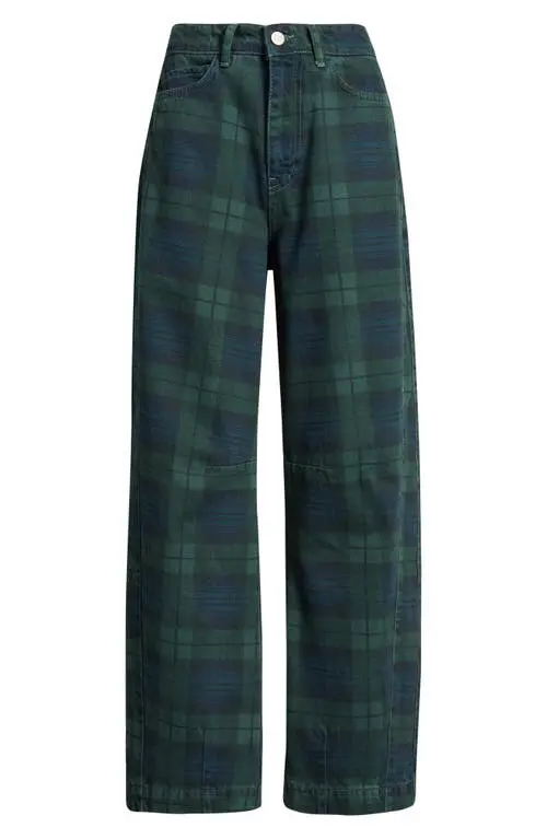 DAMSON MADDER Sinclair Overdye Plaid Jeans