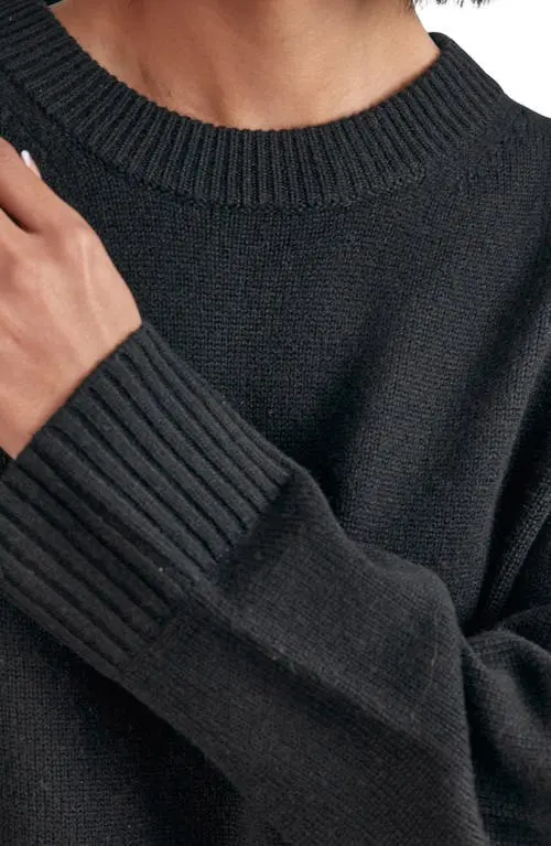 REISS Ella Wool & Cashmere Sweater - Black