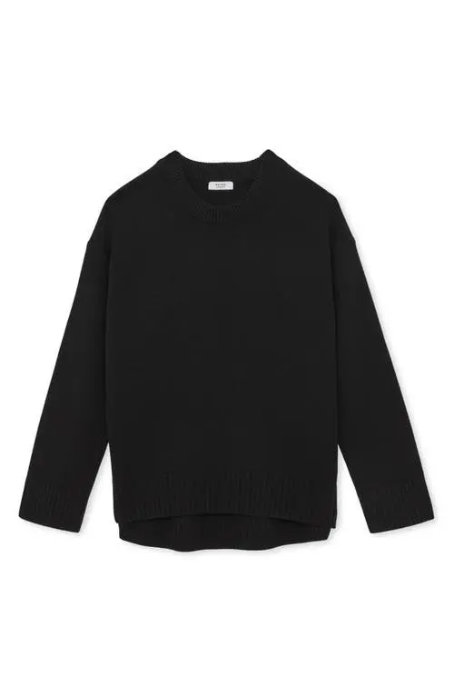 REISS Ella Wool & Cashmere Sweater - Black