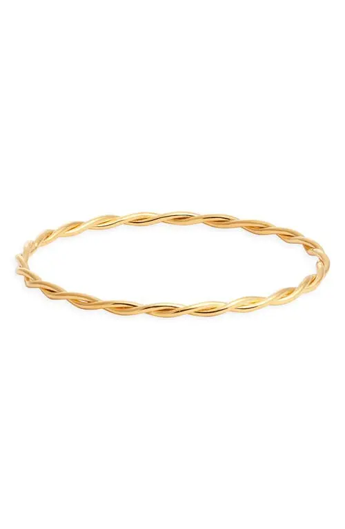 KIARA BY KI-ELE Danielle Twist Bangle Bracelet - Gold