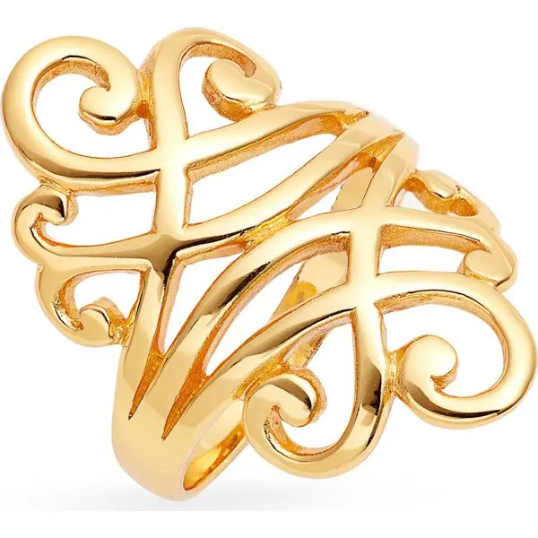KIARA BY KI-ELE Elaina Swirl Ring - Gold
