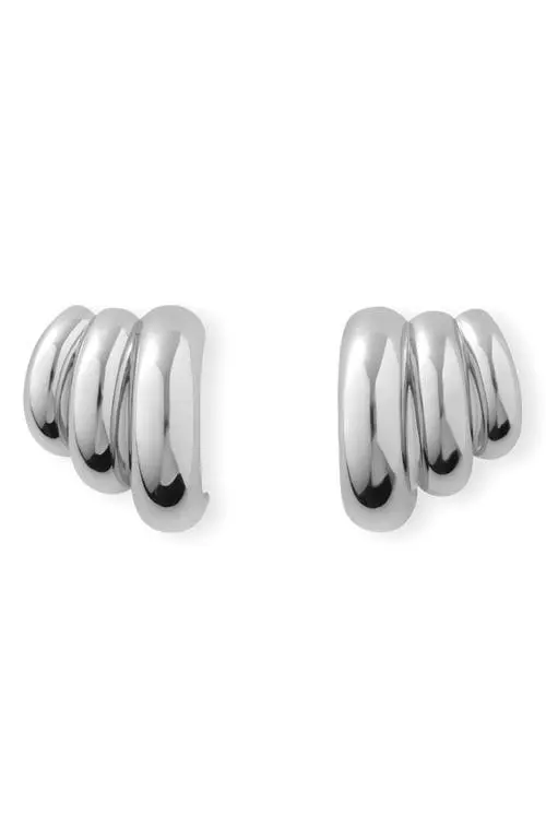 Éliou Tripla Drop Earrings - Silver Plated