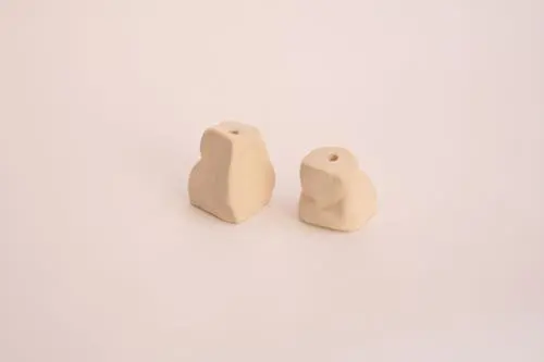 DUNE BROOKLYN Monolith Candle Holders - Cream
