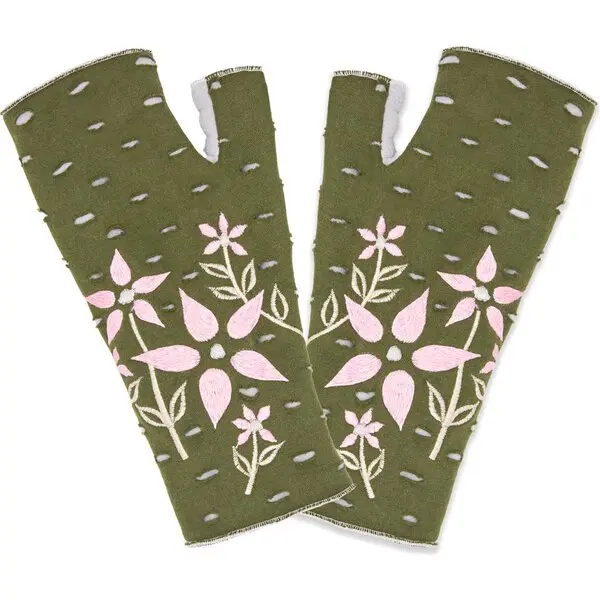 FEELGOODZ Artisan Crafted Viola Fingerless Gloves - Garden