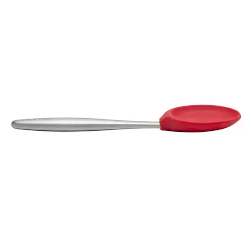 CUISIPRO 8-inch Silicone Piccolo Solid Spoon - Red