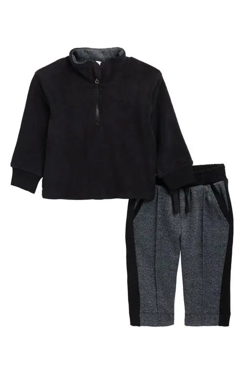 Splendid Fleece Pullover And Herringbone Pants Set