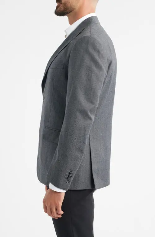 DANIEL HECHTER Wool Blend Herringbone Sport Coat - Grey