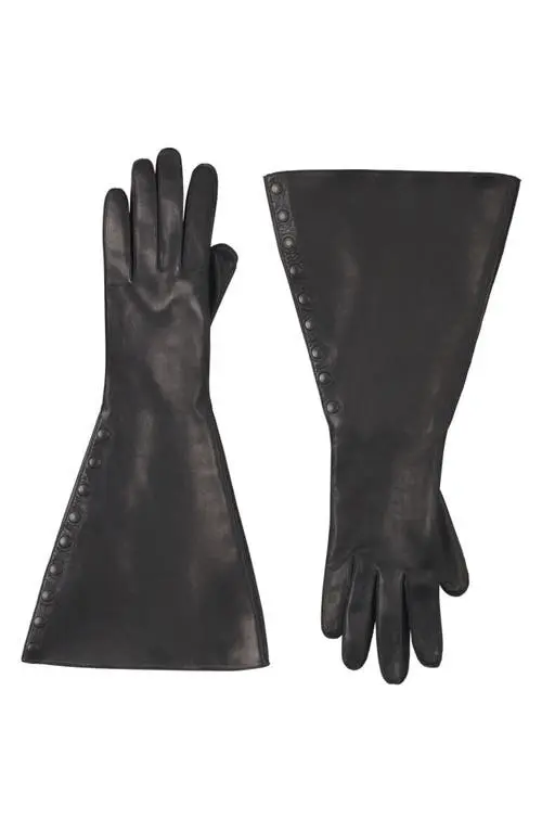 LANVIN Large Nappa Leather Gloves - Black