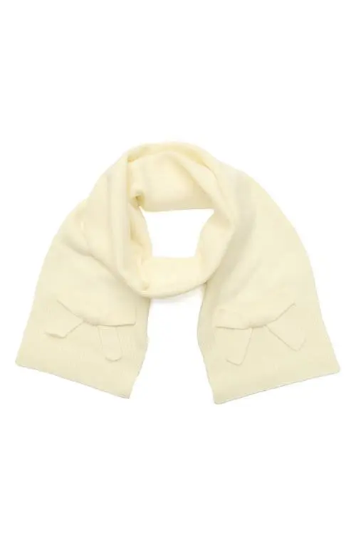Kate Spade New York Bow Trim Scarf - Cream