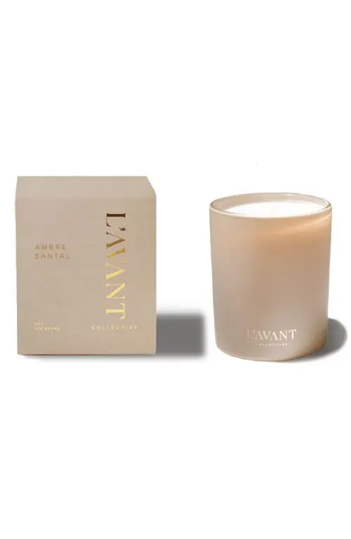 L'AVANT COLLECTIVE Ambre Santal Candle - Beige