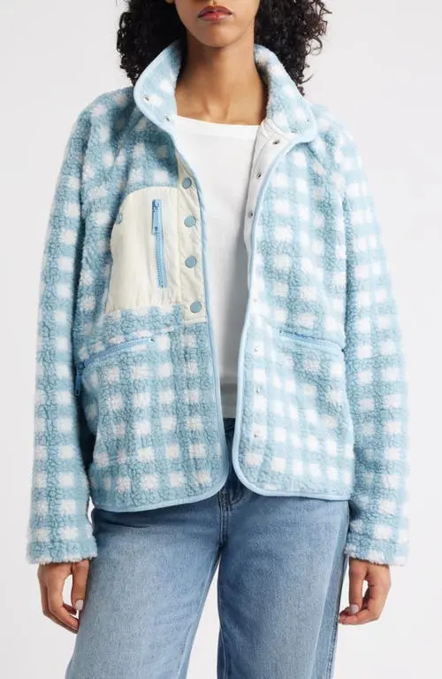 HAPPY CAMP3R Gingham Grace Fleece Pullover