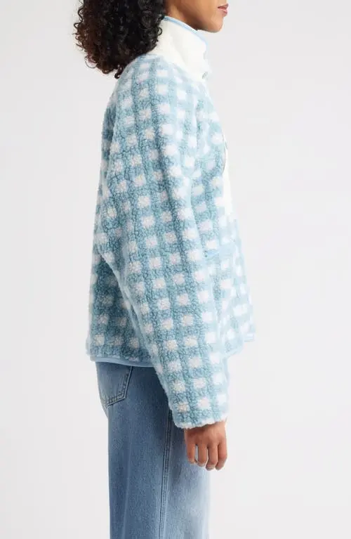 HAPPY CAMP3R Gingham Grace Fleece Pullover