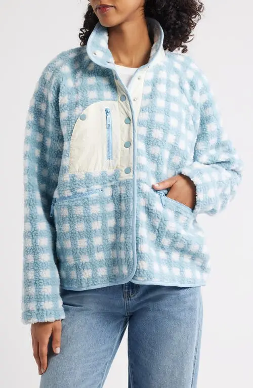 HAPPY CAMP3R Gingham Grace Fleece Pullover