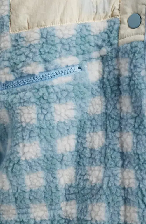 HAPPY CAMP3R Gingham Grace Fleece Pullover