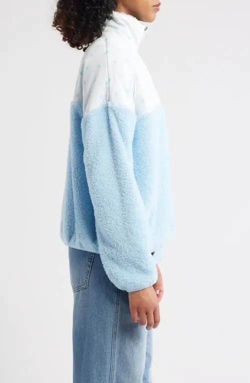 HAPPY CAMP3R Sprinkle Aria Half-zip Fleece Pullover - Ice Blue