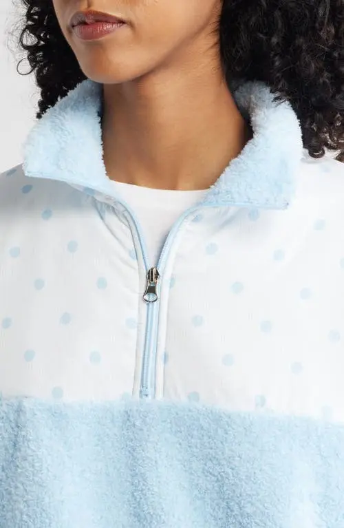 HAPPY CAMP3R Sprinkle Aria Half-zip Fleece Pullover - Ice Blue