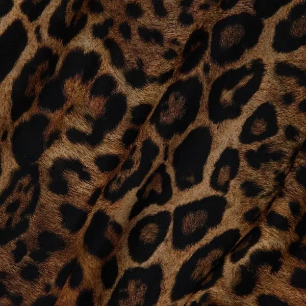 L'Agence Geraldine Cover-up Pants - Brown Multi Patch Leopard
