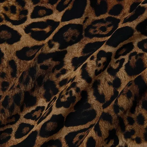 L'Agence Klaire Leopard Print Cover-up Skirt