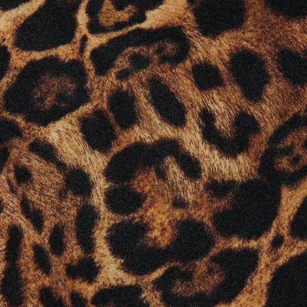 L'Agence Britt Tie-side Bikini Bottom - Brown Multi Patch Leopard