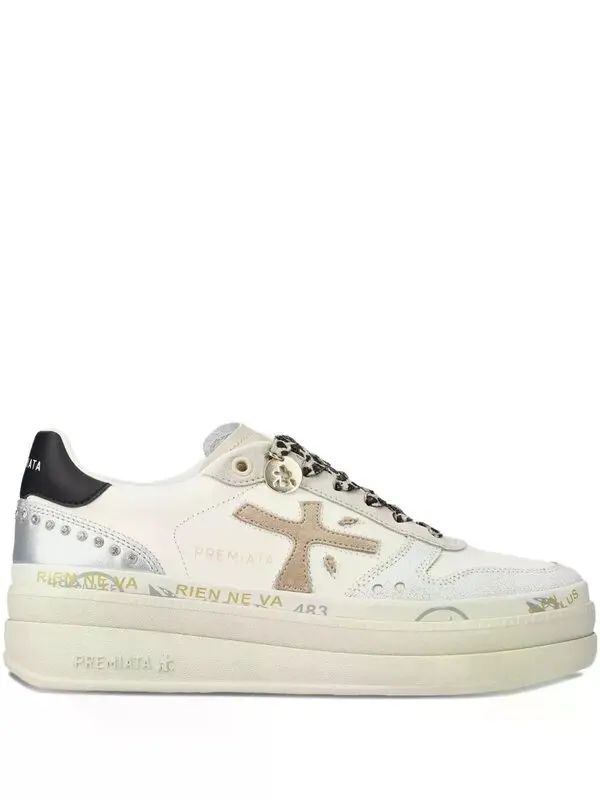 Premiata Leopard-print Platform Sneakers