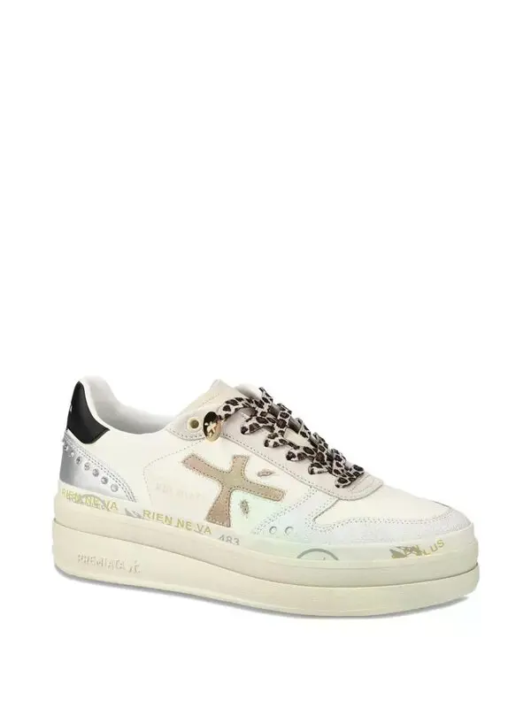 Premiata Leopard-print Platform Sneakers