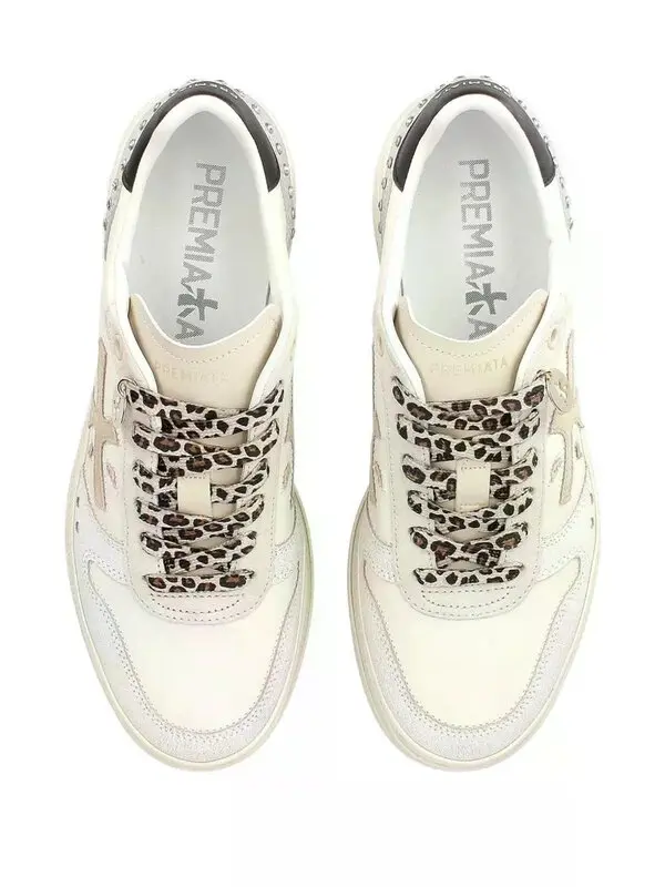 Premiata Leopard-print Platform Sneakers