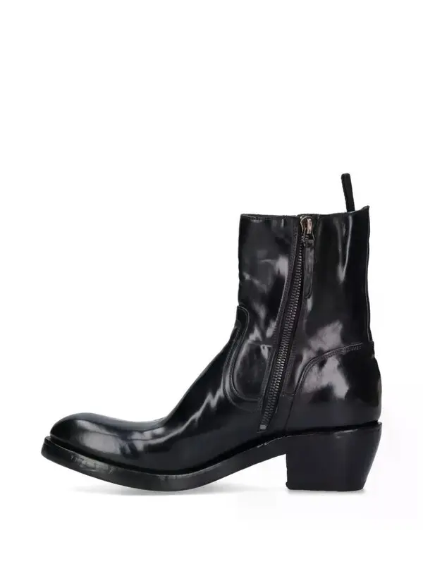 Premiata Kingbrass Zip-fastening Leather Boots