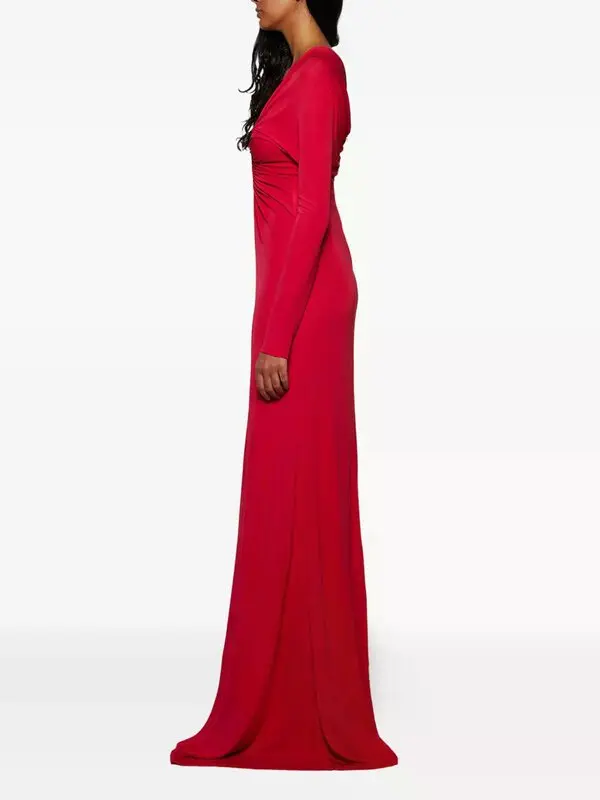 Christopher Esber Arced Palm Strapless Dress - Red