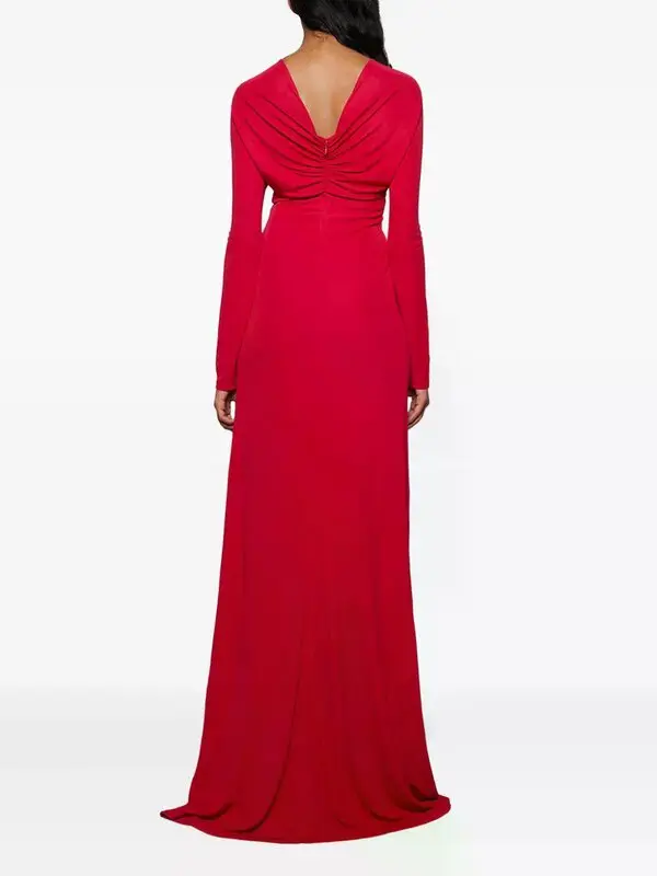 Christopher Esber Arced Palm Strapless Dress - Red