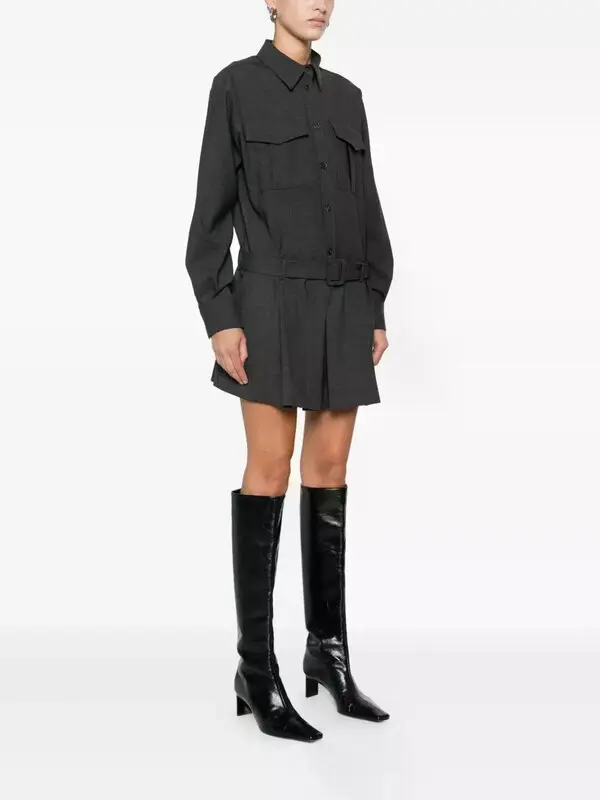P.a.r.o.s.h Pleat-detailing Mini Dress
