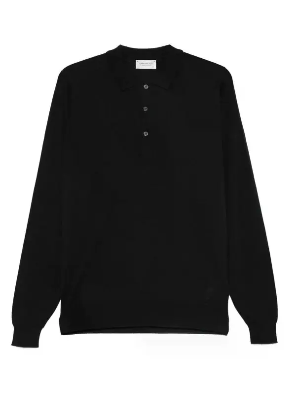 John Smedley Long-sleeved Polo Shirt
